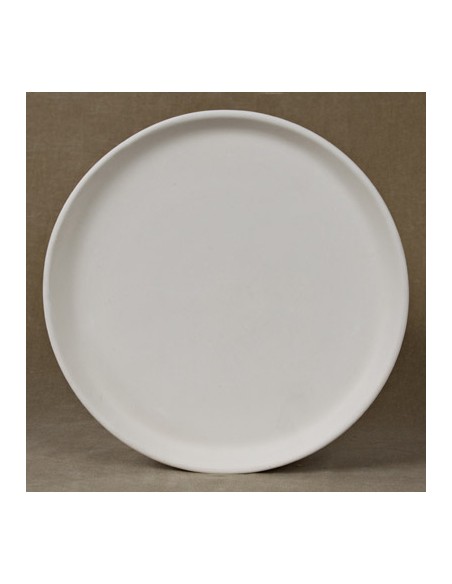 Unglazed Ceramics Pizza Plate-Bisque -TO PAINT YOURSELF