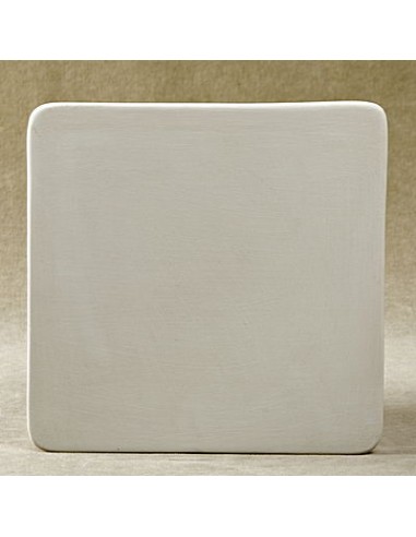 Unglazed Ceramics Square Trivet -Bisque -TO PAINT YOURSELF