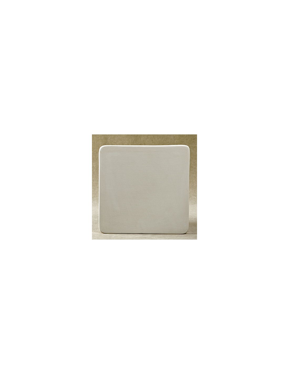 Unglazed Ceramics Square Trivet -Bisque -TO PAINT YOURSELF