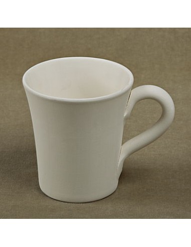 Unglazed Ceramics Flared Cone Mug -Bisque -TO PAINT YOURSELF