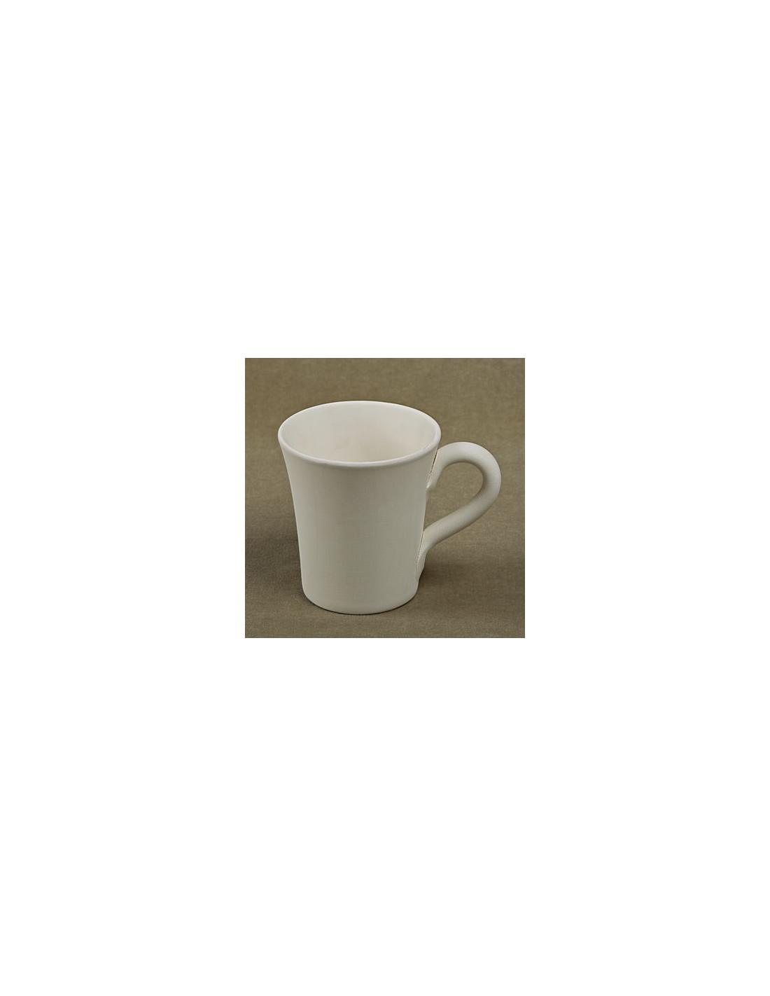 Unglazed Ceramics Flared Cone Mug -Bisque -TO PAINT YOURSELF