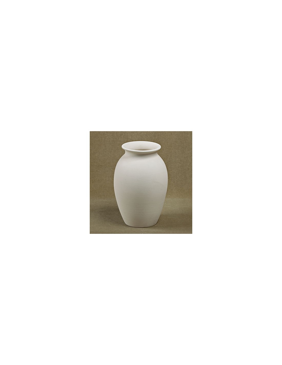 Unglazed Ceramics Sm. Traditional Vase -Bisque -TO PAINT YOURSELF