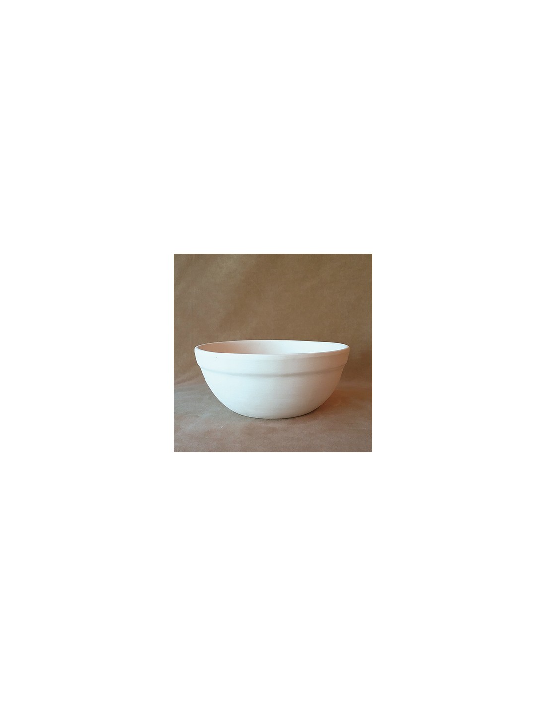 Unglazed Ceramics Stacking Bowl-Bisque -TO PAINT YOURSELF